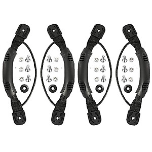 Anndason 4 Pcs Black Kayak Canoe Boat Side Mount Carry Handles/Paddle Park Kayak Handles and Hardwares