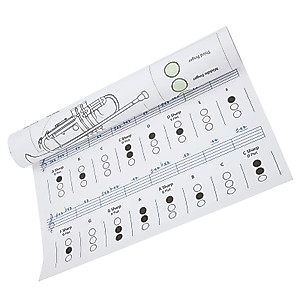 Trumpet Chord Chart Chords Reference Poster Scales Reference Fingering Practice Chart(Trumpet Chord Chart (Large Size))