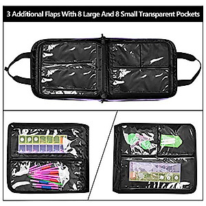 YARWO Carrying Case for Diamond Painting A4 Light Pad, Diamond Painting Storage Bag for LED Light Box and Diamond Art Tools, Purple (Bag Only)