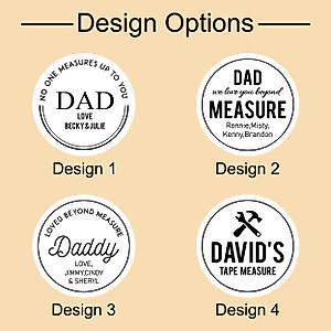 Personalized Tape Measure, Engraved Tape Measure, Christmas Birthday Gift for Dad Grandpa, Fathers Day Gift, No One Measures Up to You, Loved Beyond Measure