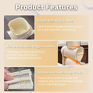 ENERGEVITY Manual Rotary Cheese Grater with Handle, 5 in 1 Replaceable Stainless Blades Cheese Shredder,Strong Suction Base Vegetable Slicer with Cleaning Brush & Bonus Storage Box for Blades (green)