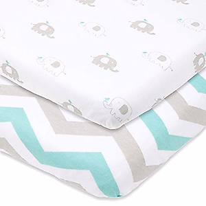 Cuddly Cubs Fitted Pack and Play Playard Sheets Compatible with Graco Pack n Play, 4Moms, Chicco, Guava Lotus and Other Playpen, Play Yards, Portable and Mini Cribs