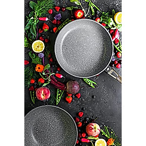 MasterClass Master Class Cast Aluminium Induction-Safe Non-Stick Frying Pan, 28 cm (11"), Grey
