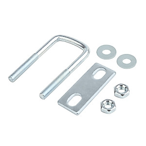 10 Pack Square U-Bolts 1-3/8 inch Inner Width, Galvanized Steel Square Trailer U-Bolts, Square Bend U-Bolts, U Clamps, Adjustable Length: 1-3/8-2-3/8 inch(35-60mm)