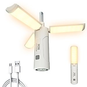 Rechargeable Camping Light, 750 Lumens 3500mAh Portable LED Camping Lantern for Fishing/Camping/Hiking/Emergency Kits.3 Lighting Modes.