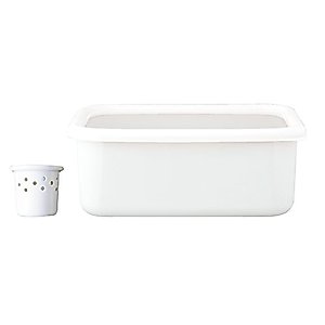 Fuji Hollow NK-201 Enameled Pickles Container, Little Bran Pickled Container, 0.9 gal (2.8 L)