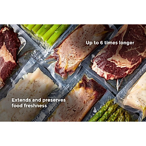 Chamber Machine Pouches, Pre-Cut Chamber Vacuum Sealer Bags, Heavy Duty Seal Pouch, BPA-Free Chamber Sealer, 8x9", Pack of 250 Vacuum Chamber Pouches, COLOR: CLEAR