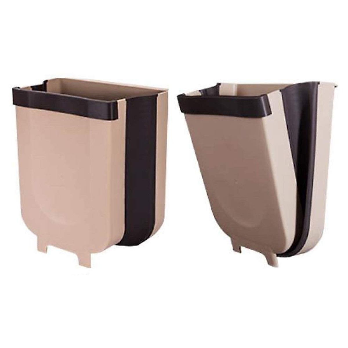 Kitchen Garbage can fold-able Trash can Made of Sturdy Washable Plastic,Non-Toxic and eco-Friendly.Waste Basket for Kitchen Bathroom Bedroom, Automobile, RV or Commercial Trucks