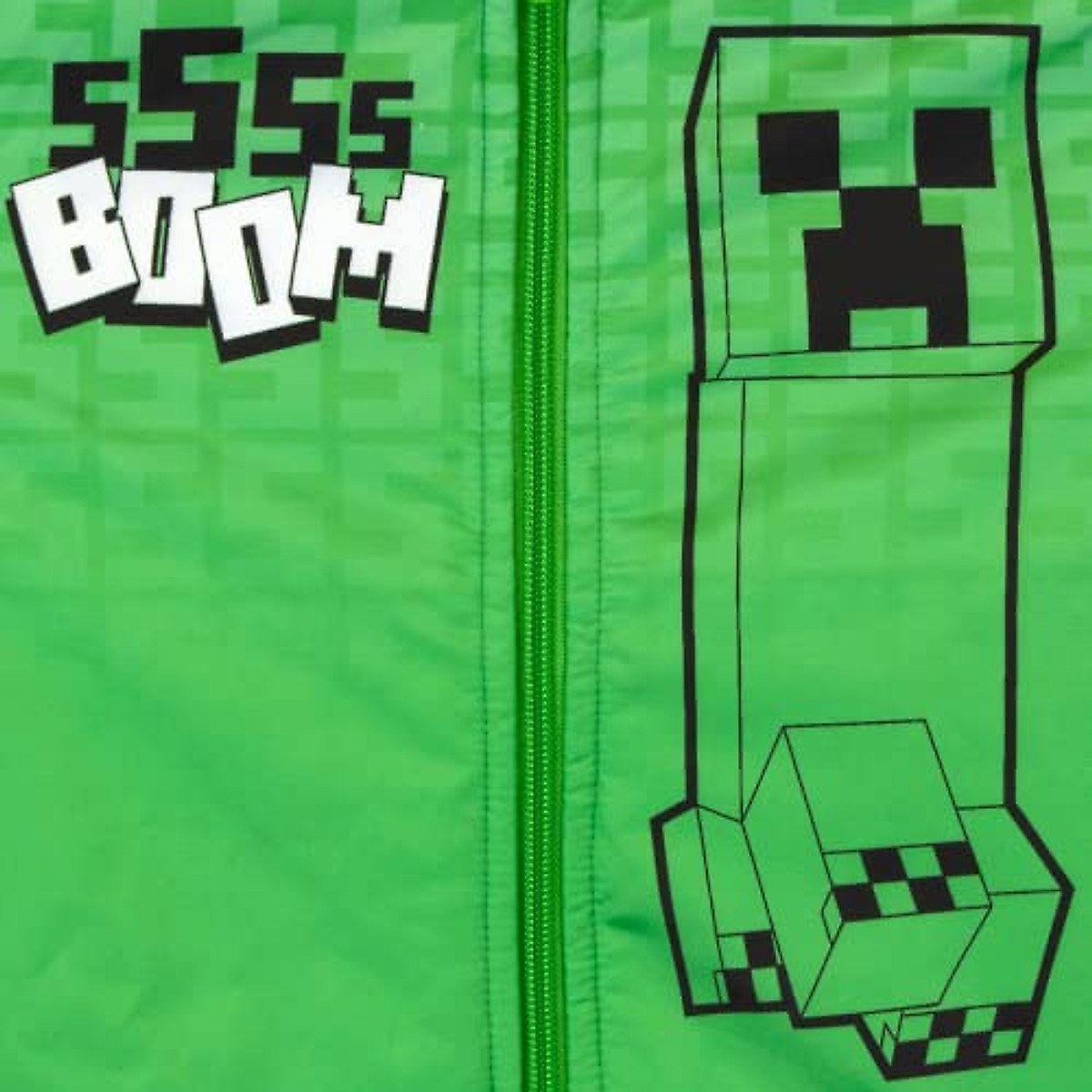 Minecraft Bomber Jacket for Boys, Boys Bomber Jacket (Green, Size 4)