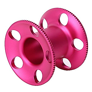 Empty Underwater Compact Size Finger Spool, Finger Spool Reel, Easy to Use Line Tool for Snorkeling Freediving(red)
