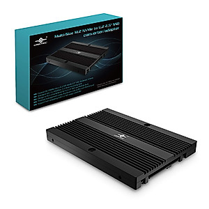 Vantec Multi-Size M.2 NVMe to U.2 (SFF-8639) 2.5"" SSD Adapter (MRK-NVM2U2-BK), Convert M.2 NVMe into U.2 not for SATA, Black