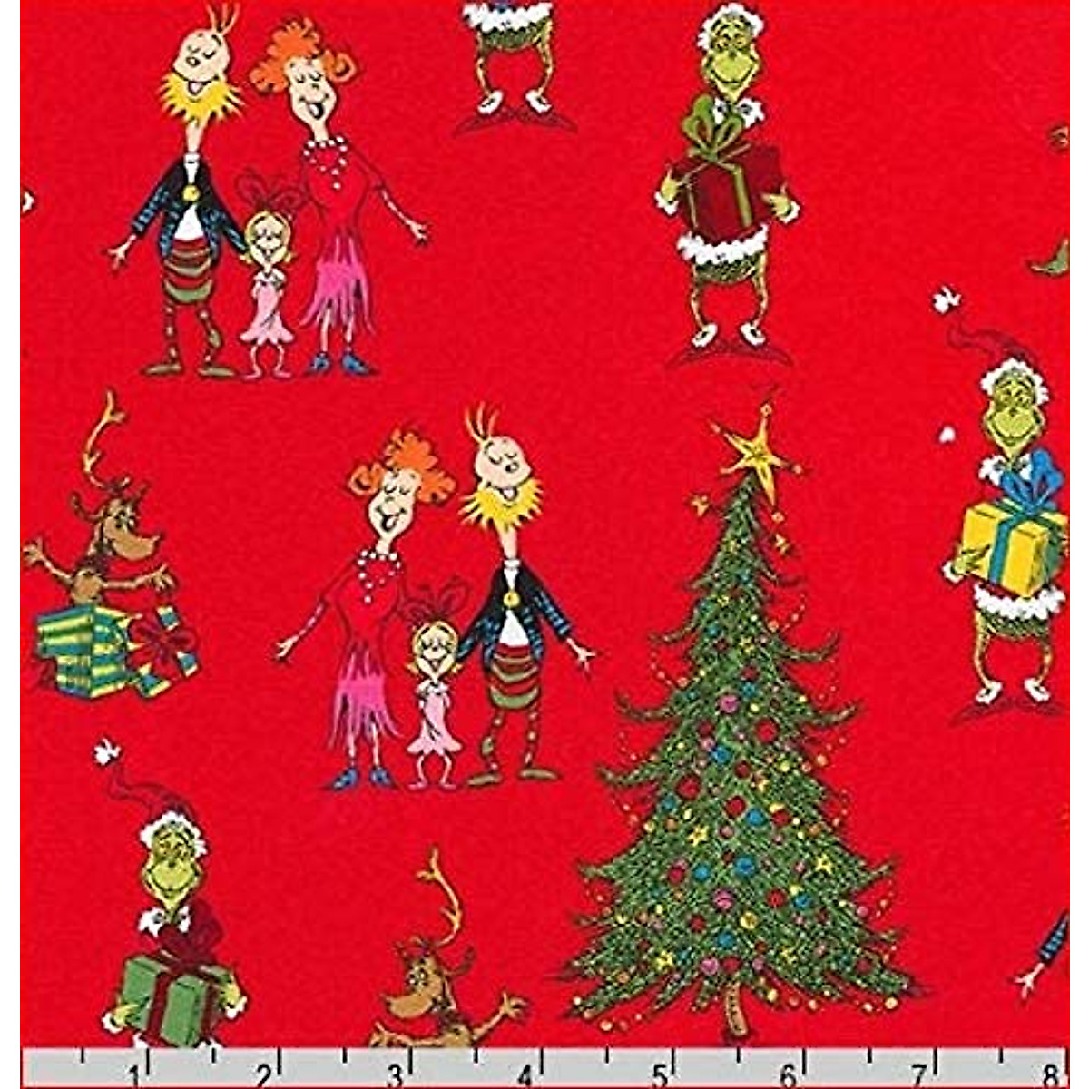 1/2 Yard Each of How The Grinch Stole Christmas Super Bundle from Dr Seuss Fabrics by Robert Kaufman 100% Quilt Shop Cotton - 15 Fabrics