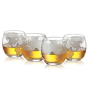 Helicopter Whiskey Decanter - Helicopter Pilot Gifts - The Wine Savant Whiskey Gift Set Globe Decanter with military helicopter Pilot Gift - Helicopter Decor, Alcohol Related Gifts, Gift Aviation