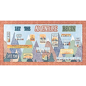 Teacher Created Resources Moving Mountains Terra Cotta Straight Border Trim