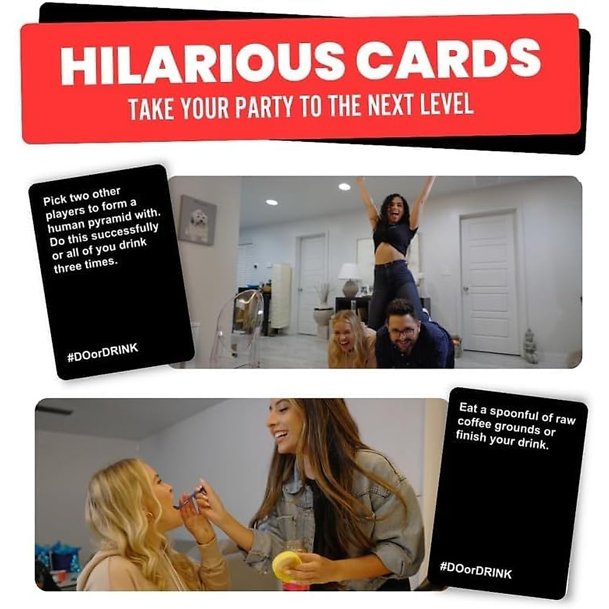Do or Drink Drinking Card Games for Adults - Fun Adult Games for Game Night & Parties - 21st Birthday Gift & Bachelorette Party Games with 350 Cards & 175 Challenges That Will Get You Drinking