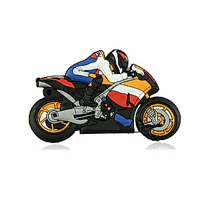 WooTeck 128GB Strong Cartoon Motorcycle USB Flash Drive Memory Stick Novelty Cute Pendrive
