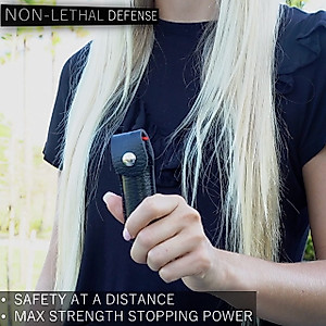 Police Magnum Keychain Pepper Spray Belt Clip Holsters - 2 Pack 1/2oz Maximum Heat Strength Self Defense- Made in The USA (Black)