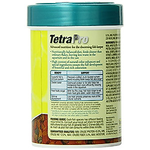 TetraPro Tropical Color Crisps, Fish Food with Natural Color Enhancers