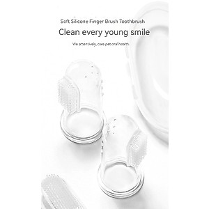 TailGurus 6 Units Pack Pet Finger Toothbrush for Dogs & Cats, Extra Soft Silicone Bristles Professional Dog Toothbrush & Cat Toothbrush, Easy Teeth Cleaning for Dog Dental Hygiene