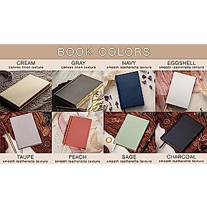 Vow Books Set of 2 (Promises Design) - Custom Hard Cover Luxury Modern Wedding Ceremony or Vow Renewal Booklets, Bride Groom Gifts, Engagement Party or Reception Speech Notes