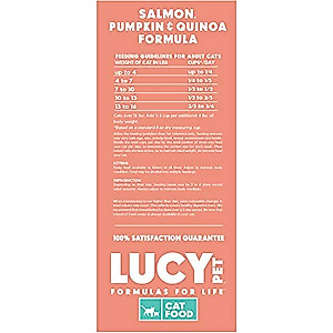 Lucy Pet Cat Salmon, Pumpkin, & Quinoa 10lb