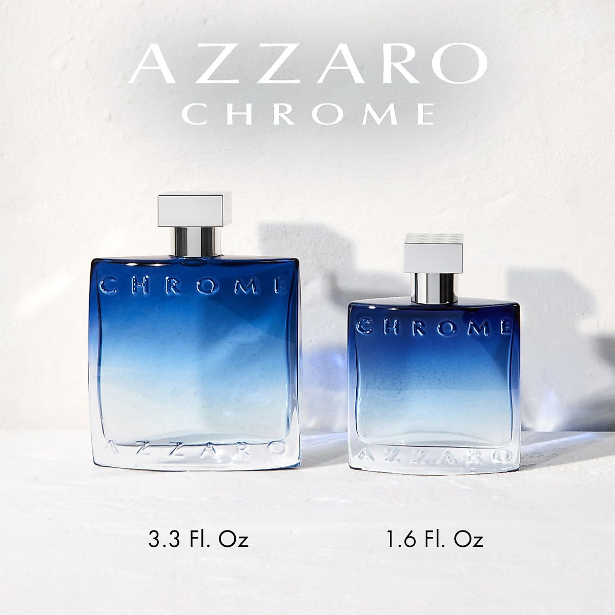 Azzaro Chrome Eau de Parfum - Fresh Aquatic Mens Cologne - Fougère, Aromatic & Woody Fragrance - Citrus Notes - Lasting Wear - Classic Clean Scent - Luxury Perfumes for Men - Travel Size, 1.6 Fl. Oz
