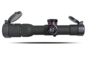 Monstrum G2 1-4x24 First Focal Plane FFP Rifle Scope with BDC Reticle | ZR302 Quick Release Scope Mount | Bundle