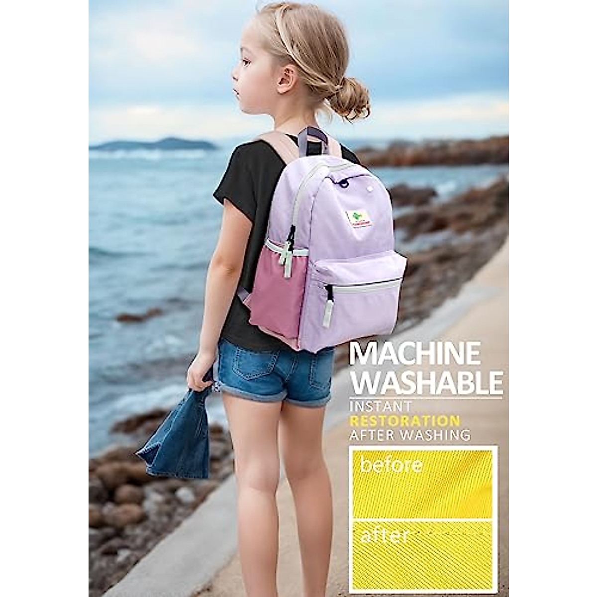 Preschool Toddler Backpack For Boys Girls, Toddler School Mini Backpack For School & Travel, Small Kids Child Backpacks, Preschool Kindergarten Elementary Toddler bag, 11" H, For Kids 2-4, Small