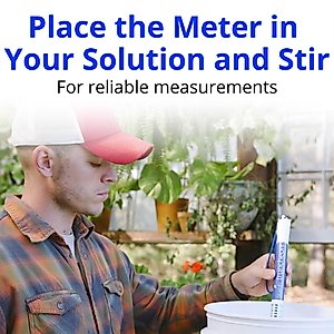 Bluelab Truncheon Nutrient Meter, Digital Conductivity Tester in Water (EC, 500, ppm 700, CF, TDS) Tool for Hydroponic System and Indoor Plant Grow