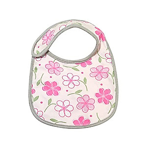 Honkaii Elephant Crib Bedding Set 4-Piece, Baby Nursery Bedding Sets Including Crib Quilt, Crib Skirt, Crib Sheet, Baby Blanket, Pink Crib Sets for Girls