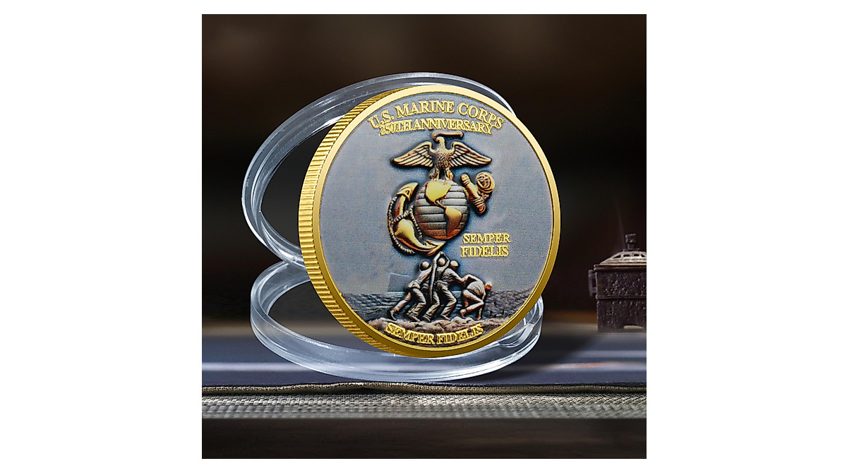 250th US Marine Corps Challenge Coin - Honor & Collectible Gift