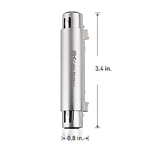 Cable Matters 2-Pack XLR to XLR Gender Changer Adapter - Female to Female