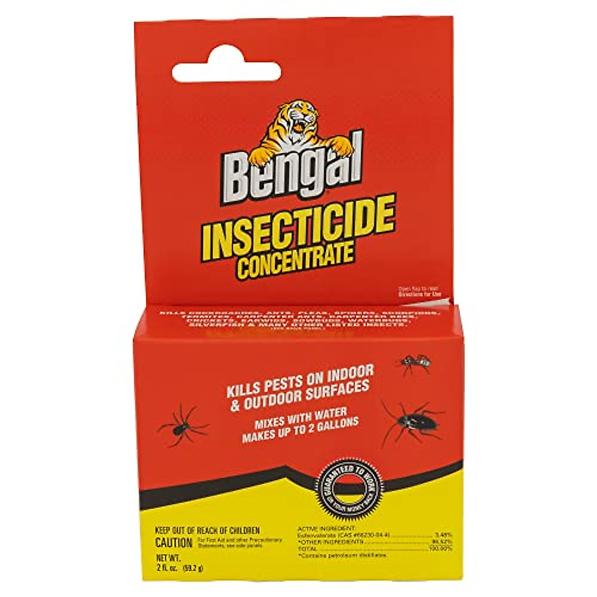 Bengal Insecticide Concentrate, Indoor and Outdoor Insect Killer, Makes 2 Gallons, 2 Oz. Liquid Concentrate