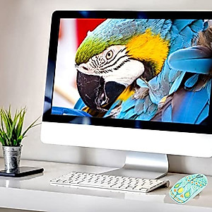 Wireless Gaming Mouse, 2.4GHz 3 Smart Power Saving Modes Mouse,Portable Peacock Pattern Ergonomic 1500DPI Wireless Mouse