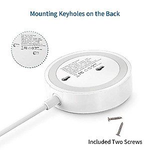 NTONPOWER Flat Plug Power Strip Bundle, 2 Outlets 3 USB Compact Power Strip with 10ft and 15 ft Extra Long Extension Cord, Right Angle Plug for Office, Home, Nightstand, Dorm Essentials