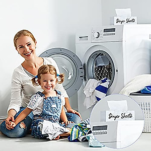 Dryer Sheet Dispenser for Laundry Room Decor Dryer Sheet Holder Dryer Sheet Container Laundry Detergent Dispenser for Elevating Your Home, 7.87 x 4.72 x 2.75 Inches (Grey Blue)