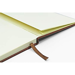 Silvine Executive Soft Feel Notebook Ruled with Marker Ribbon 160pp 90gsm A4 Tan Ref 198TN