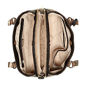 GUESS womens Satchel, Satchel Shoulder Bag, Chestnut Multi, One Size US