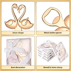24Pcs Swan Bottle Openers for Wedding Favors,Bridal Shower Party Gifts or Baby Shower Souvenirs to Guests