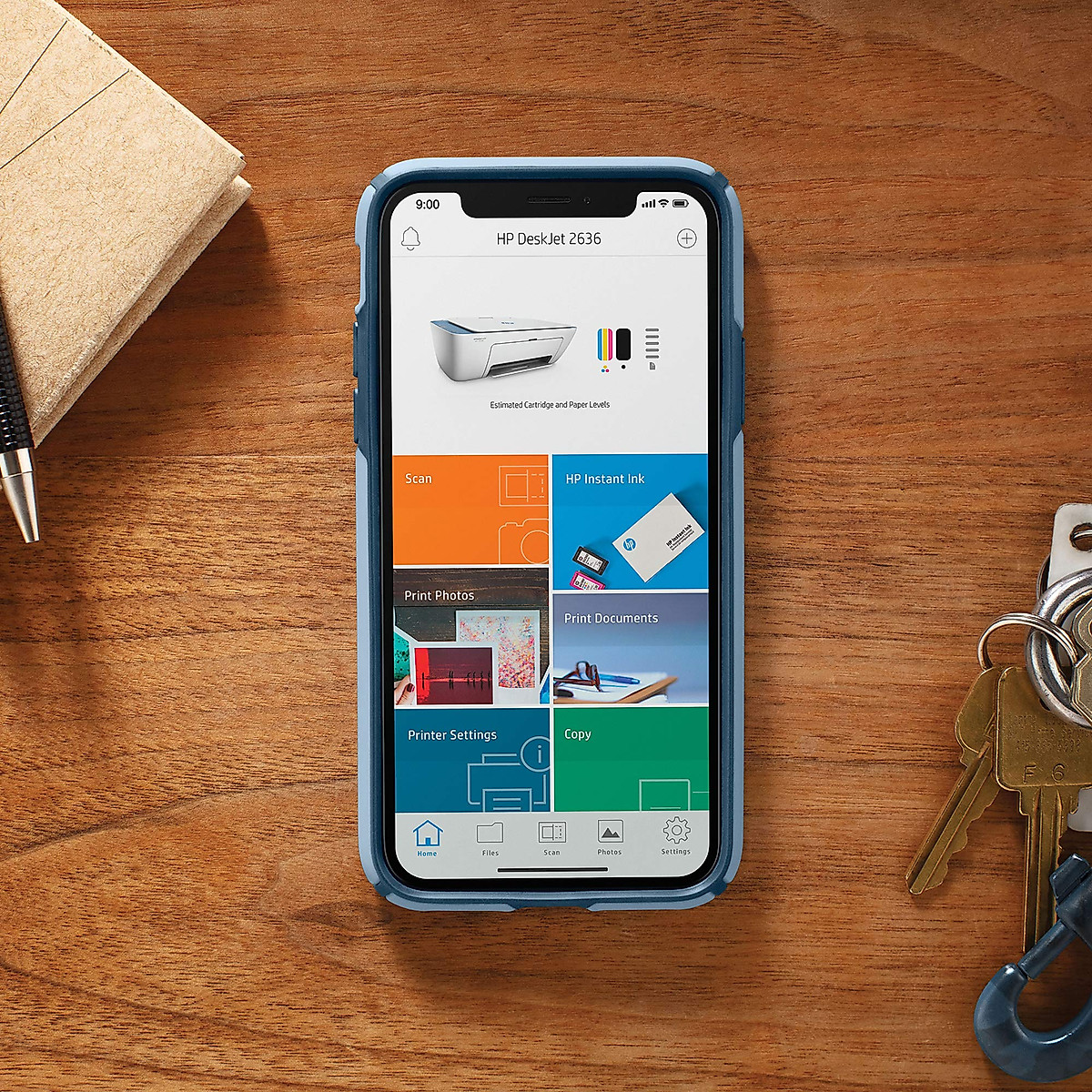 HP DeskJet 2636 Wireless All-in-One Color Inkjet Printer, Copy & Scan with HP Smart App, Blue (Renewed)