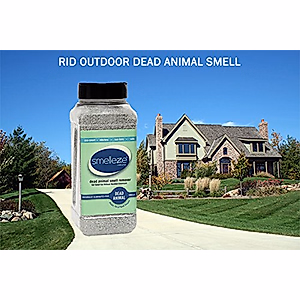 SMELLEZE Dead Animal Odor Eliminator for Strong Odor Removal - Eliminate Dead Rodent & Wildlife Smell - Safe Indoor & Outdoor Use, Natural Odor Remover, Fresh & Effective - Granules, 2 lbs.