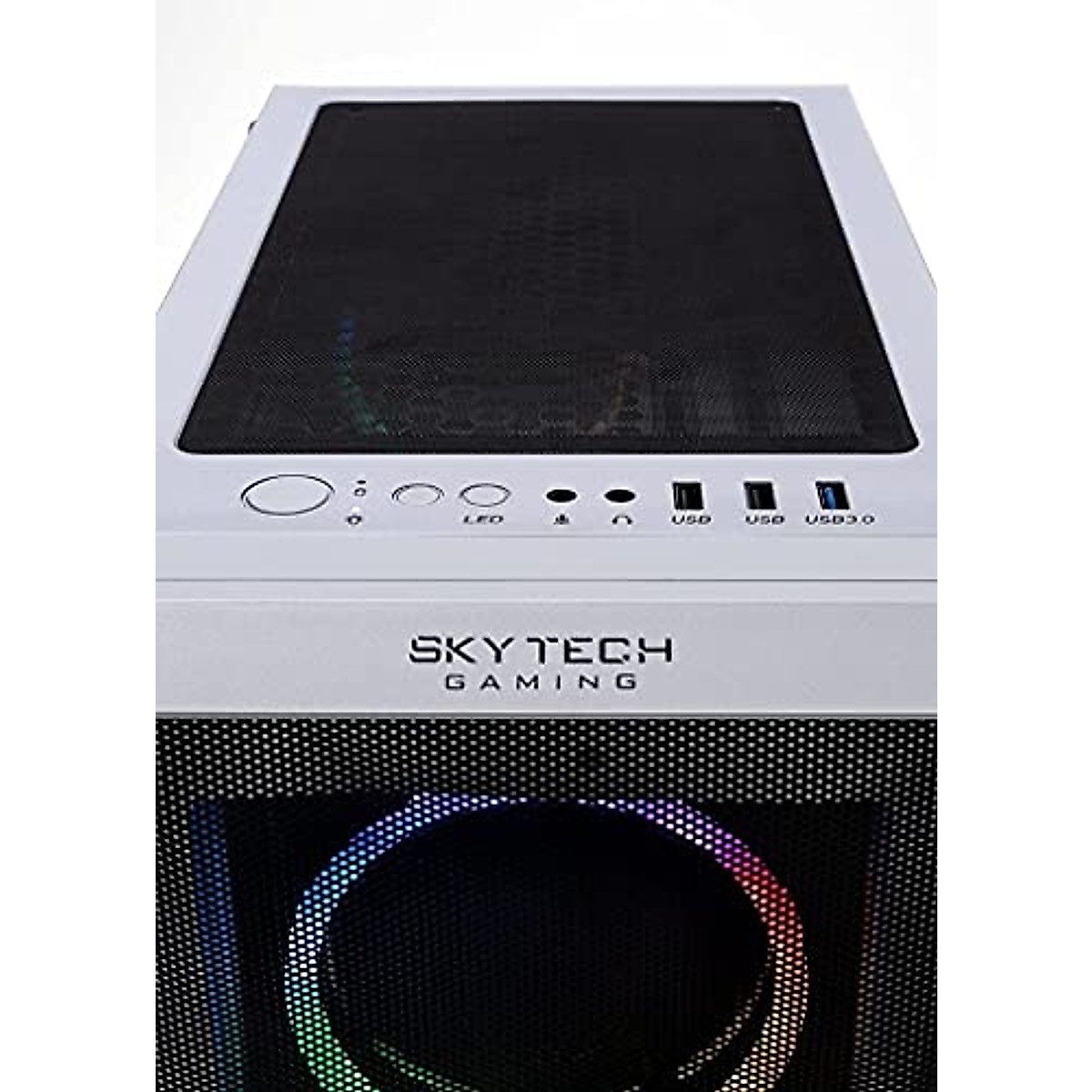 Skytech Gaming Chronos Gaming PC Desktop – AMD Ryzen 5 3600 3.6 GHz, RTX 3060, 1TB NVME SSD, 16G DDR4 3200, 650W Gold PSU, AC Wi-Fi, Windows 10 Home 64-bit
