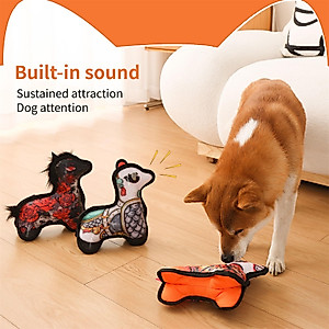 Dog Companion - 2024 New Indestructible Robust Alpaca Dogs Toys, Robust Animal Designed for Heavy Chewers, TPR Material, Durable Squeaky Dog Toys for Heavy Chewers, Dog Chews Toys (D-Blue)