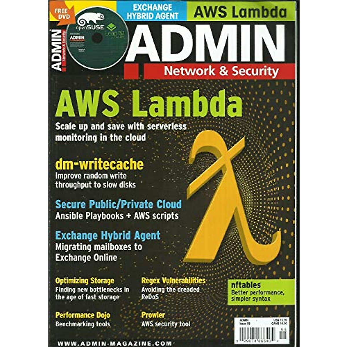 ADMIN NETWORK & SECURITY MAGAZINE, ISSUE, 2020 ISSUE, 55 FREE DVD INCLUDED