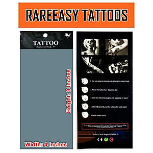 Tattoos 2 Sheets Number 0 to 9 text font letter Vintage Temporary Tattoos Stickers Fake Body Arm Chest Shoulder Tattoos for Teens Men Women