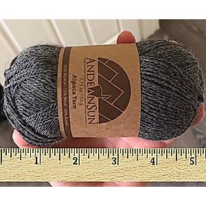 [ Set of 3 Small Gorgeous Skeins ] Alpaca Yarn Blend [ Umayo ] [ DK ] #3 (5.25 Ounces/150 Grams Total) Lovely and Soft to Enjoy Knitting - Crocheting - Weaving [ Grey ]