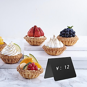 1 Set Desktop Cake Dessert Label Card Standing Memo Board Mini Chalkboard Signs for Food Small Blackboard Chalk Board Sign Board Table Chalkboard Sign Message Board for Shop