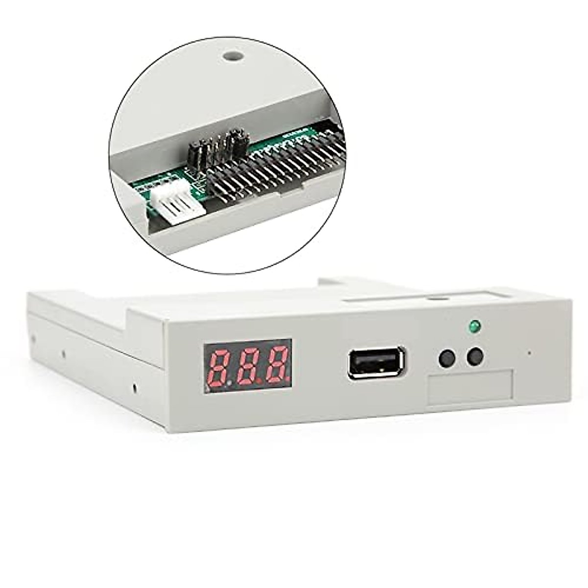 USB Floppy Drive Emulator 3.5 Inch External Portable 1.44MB Security Data USB Floppy Disk Drive 32 Bit CPU Designs