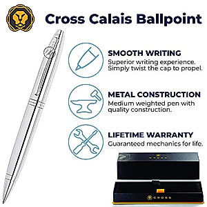 Dayspring Pens Cross Pen | Personalized Graduation Gift Pen - Cross Calais Ballpoint Pen with Grad Emblem on Clip. Engraved/Personalized with name or message in 1 day