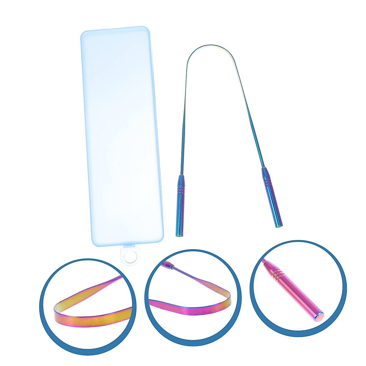 1 Set Brush and Scraper Oral Care Scraper Scraper Oral Care Tool Oral Care Supply Cleaning Brush Stainless Steel Coating Scraper